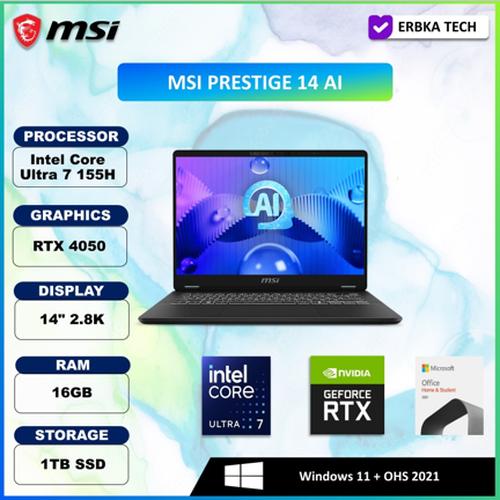 Jual MSI Prestige 14 AI Studio Ultra 7-155H RTX4050 1TB 14" 2.8K OLED ...