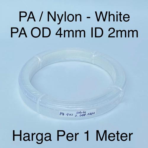 Jual Selang PA Nylon Tubing Putih White 4mm x 2mm OD 4mm ID 2mm Thickness 1mm Tube | PA4 ...