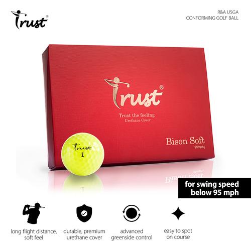 Promo Bola Golf TRUST Bison Soft - Swing speed under 95 mph -Kuning -1 ...