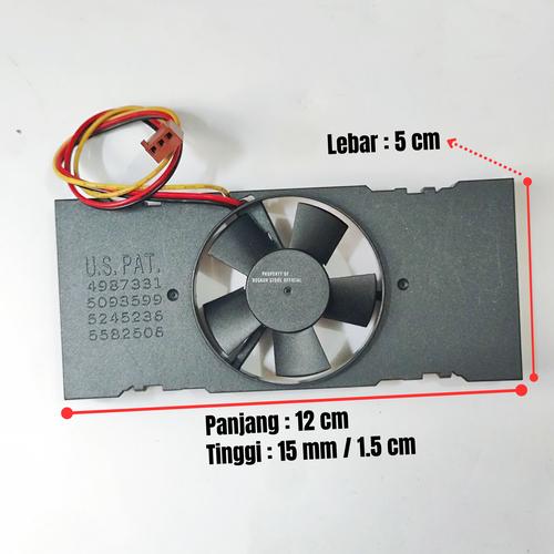 Jual Kipas Fan DC 9V-12V 3PIN Fan Cooler Kipas Pendingin Minimalis ...