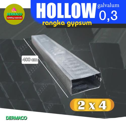 Jual Holo 2x4 0,3 TP / Hollow Galvalum 2x4 / Holo Rangka Gipsum ...