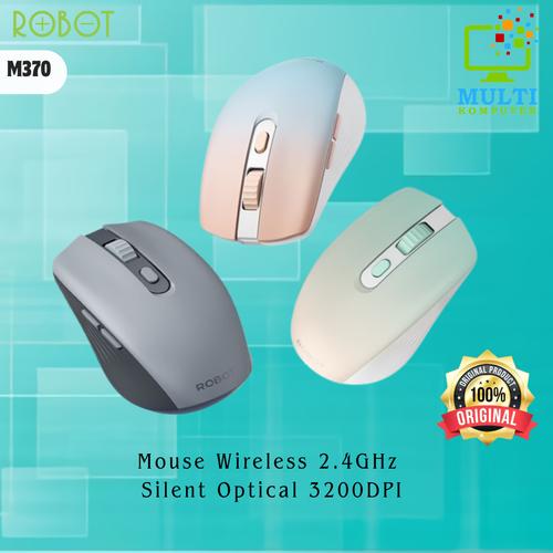 Jual Robot M370 Mouse Wireless 2.4GHz Silent Optical 3200DPI - GREEN ...