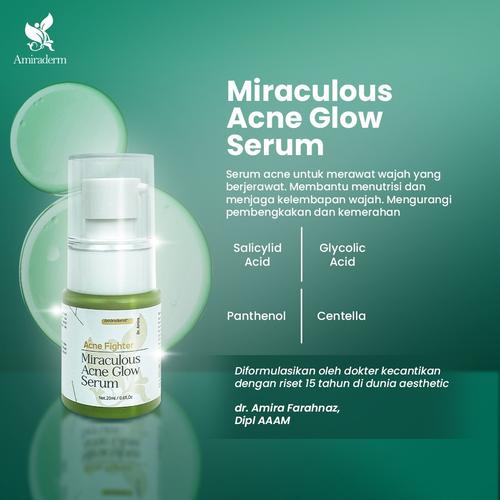 Promo Amiraderm Miraculous AcneGlow Serum 14x Acne Fighter 20ml - Serum ...