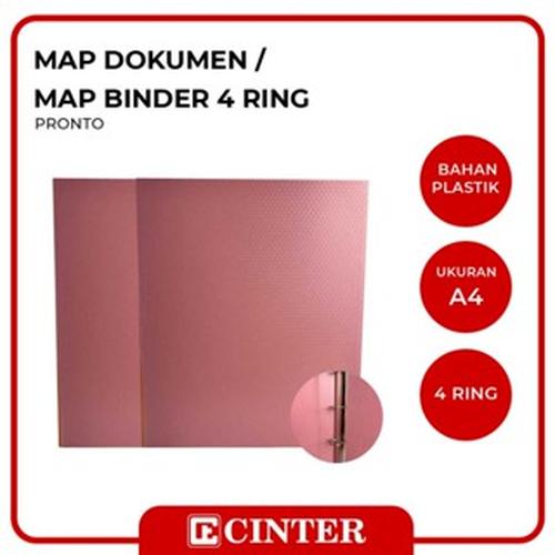 Jual PRONTO - MAP DOKUMEN / MAP PENYIMPANAN DOKUMEN / MAP BINDER 4 RING ...