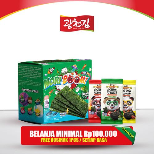 Promo NorIBoom 1 DUS ISI 60pcs / Nori Sachet Seaweed Snack 3g Halal ...