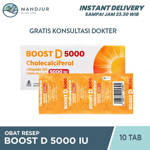 Jual Boost D 5000 IU 10 Tablet / Memenuhi Kebutuhan Vitamin D - Jakarta ...