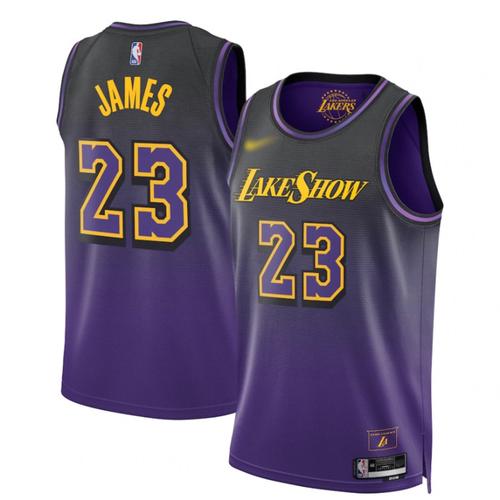Jual JERSEY BAJU BASKET LAKESHOW LAKERS #23 LEBRON JAMES CITY EDITION ...