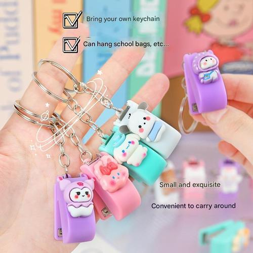 Jual Stapler Mini Karakter Kartun, Gantungan Staples Mini Motif Kartun ...