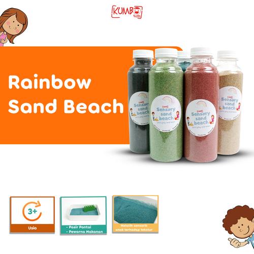 Promo Mainan Edukasi Anak Sensory Rainbow Sand Beach Pasir Pantai Warna ...