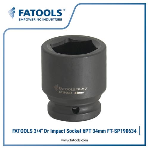 Jual FATOOLS 3/4" IMPACT SOCKET 34mm 6PT Kunci Sock SP190634 - Jakarta ...