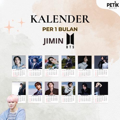 Jual Kalender Dinding Park Ji-min/Jimin BTS 12 Lembar Klem - Kota Semarang - Petik Design ...