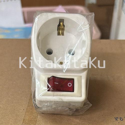 Jual Over Steker Saklar Broco 13813 Adaptor Stop Kontak 1 Lubang dengan ...
