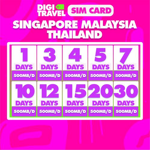Promo DIGI TRAVEL Sim Card Singapore Malaysia Thailand | Simcard ...