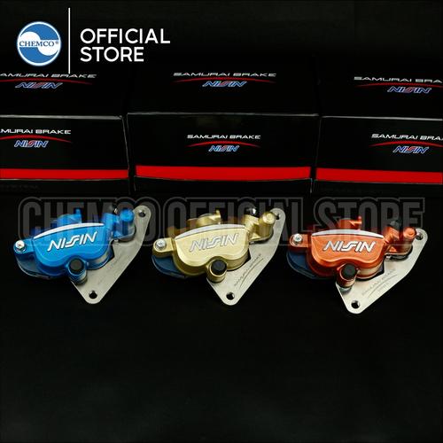 Jual Caliper Kaliper Nissin Samurai Brake 2 Piston PNP Sonic - Black ...