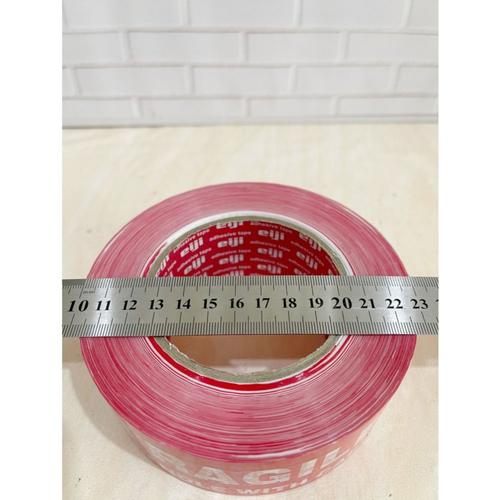 Jual Lakban Fragile Merah Putih 300 yard - Jakarta Barat - Logam Teknik ...