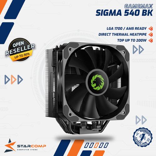 Jual GameMax Sigma 540 Tower CPU Air Cooler TDP 200W - Kab. Banyumas ...