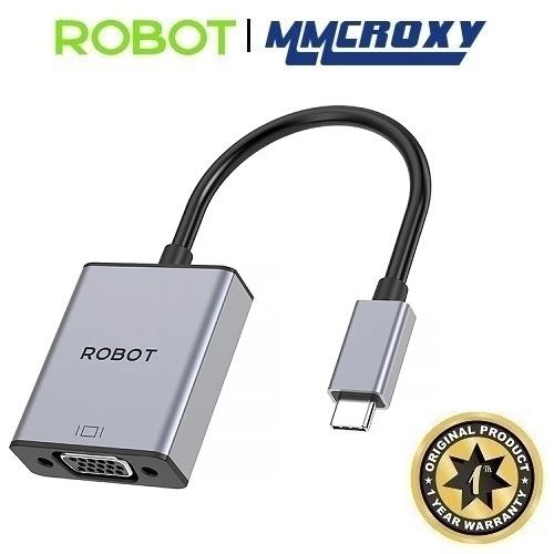 Promo Robot HT300 Converter USB Type C to VGA Adapter 1080p Laptop ...