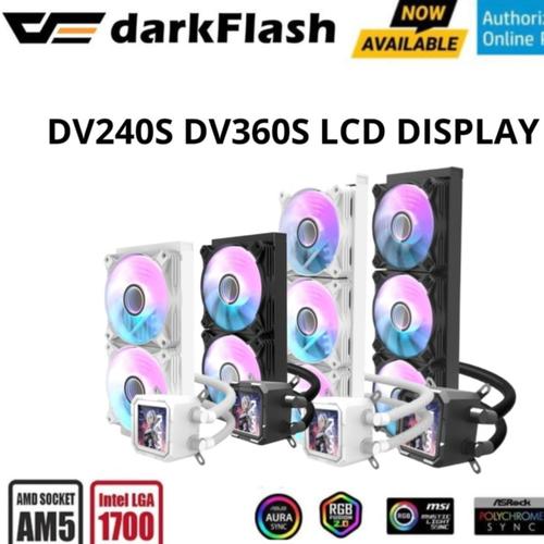 Jual CPU darkFlash WAVE DV240S DV360S - AIO Liquid CPU Cooler with LCD ...