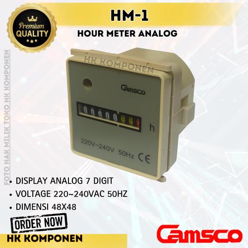 Jual Hour meter analog 48x48 220vac Hm-1 camsco - Jakarta Barat - HK KOMPONEN ONLINE SHOP ...