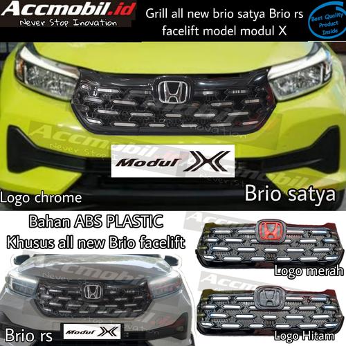 Jual grill all new brio satya brio rs facelift abs plastic model modul ...