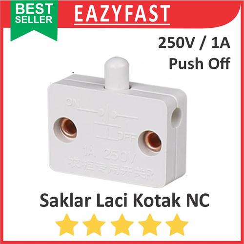 Jual Saklar Lampu Pintu Lemari Laci Sliding Kulkas Switch NC Tekan Push ...