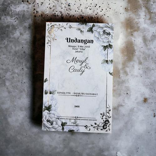Jual Blangko Undangan Kosong Pernikahan Erba BLANKO MURAH Simple 2405 ...