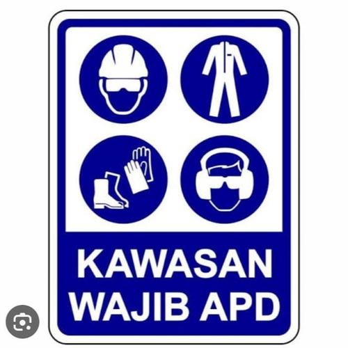 Jual Sign Akrilik dan Plat alumunium1.2mm Kawasan Wajib APD - Akrilik ...
