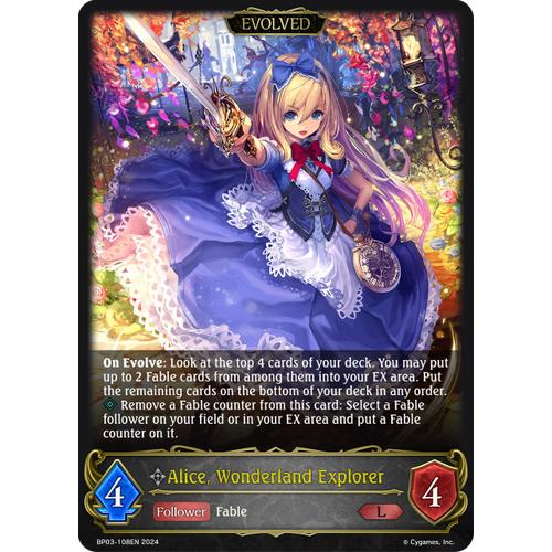 Jual Alice, Wonderland Explorer [EVOLVED] | Rarity | BP03-108EN SVE ...