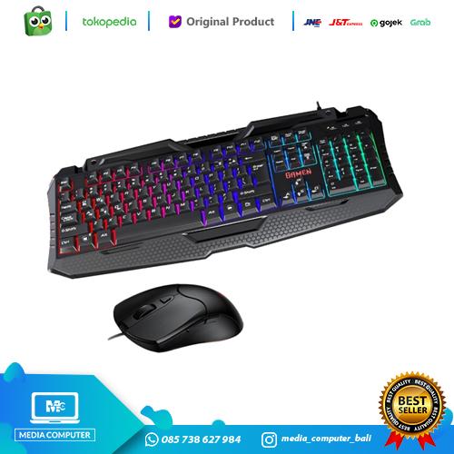 Jual GAMEN STATION II Black Gaming keyboard mouse - Kota Denpasar ...