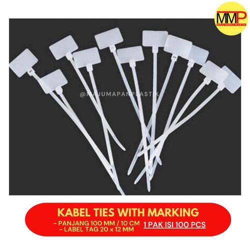 Jual Kabel Ties Marking Label / Pengikat Kabel Tag 100mm / Label Marker ...