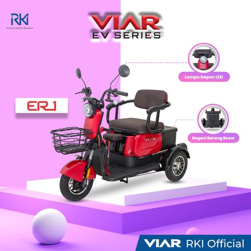 Jual Sepeda Listrik - Viar ER1 (Roda Tiga) - Merah, BodeBek - Jakarta ...