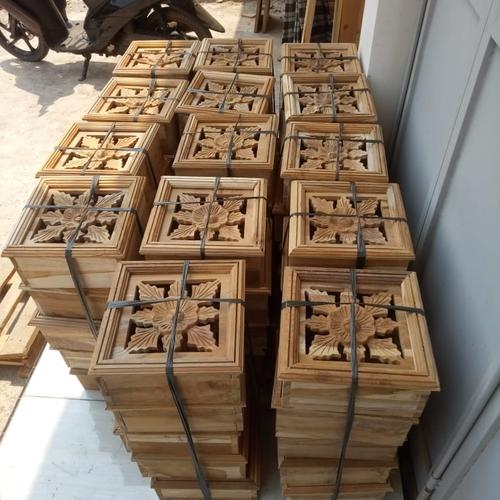 Jual Loster Jati Roster Loster Ukir Kayu Jati 20x20cm Kusen Pintu ...