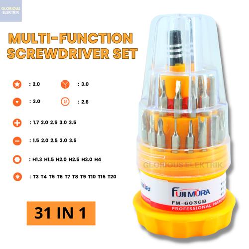 Jual Obeng Set Screwdriver Multifungsi Magnetic 31 IN 1 - Kota Bekasi - Glorious Elektrik ...