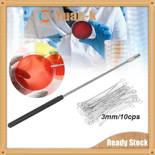 Jual Jarum Ose Bulat 10PCS Holder Inoculation/Inokulasi Inokulum Kawat ...