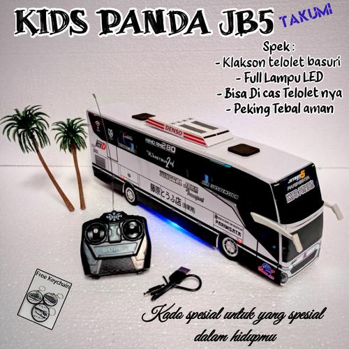 Promo miniatur bus kids panda jb5 Telolet basuri Remot full lampu ...