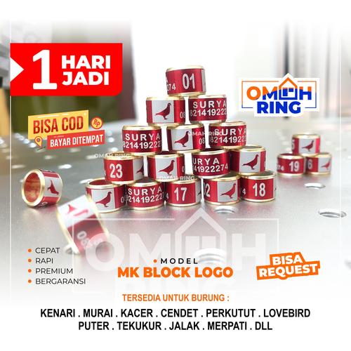 Jual Ring Burung MK Laser Blok Kosba - OmahRing | Merpati,Kenari,Murai ...