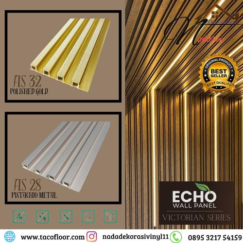 Jual wpc wallpanel dinding echo warna gold metalic panjang 2,9 m ...