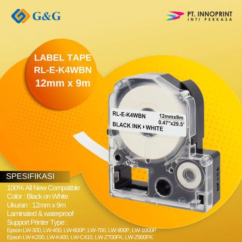 Jual [G&G] Pita Label Tape Printer Epson LW Series & KingJim 12mm x 9 m ...