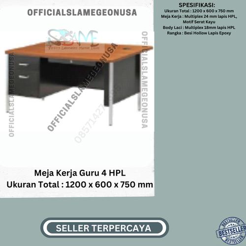 Jual Meja Kerja Guru 4 HPL Ukuran Total : 1200 x 600 x 750 mm - Kab. Sidoarjo - Slame GeoNusa ...