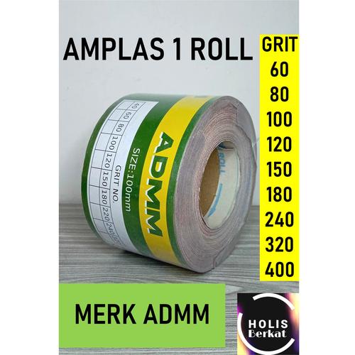 Jual [ 1 ROLL ] Amplas Roll 100 mm Grit 60 80 100 120 150 180 240 320 ...