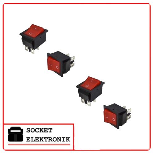 Promo Saklar ON OFF Rocker Switch KCD4 hitam 16A 250VAC - Kota Bandung ...