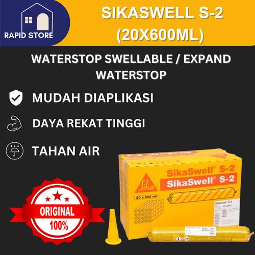 Jual Sikaswell S-2 20 x 600ml waterstop swellable 1 box isi 20 sausage ...