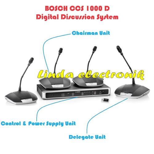Jual mic conference system mic meja rapat bosch ccs1000 d / ccs 1000 d ...