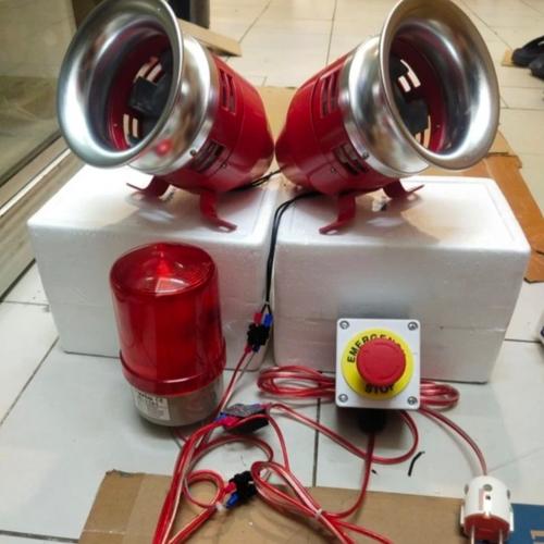 Jual Sirine Peresmian Gedung/Sirin Fire Alarm Double Sirine Ms 390+Lamp ...