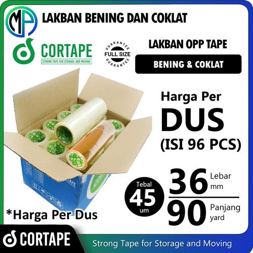 Jual Lakban isolasi Solatip 36mm x 90y OPP Tape Cortape OPP TAPE / DUS - BENING - Jakarta Timur ...