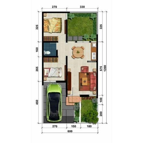 Jual Desain denah rumah minimalis dengan konsep baru - Kab. Sidoarjo ...
