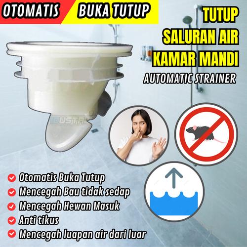 Jual Katup Saluran air Kamar Mandi Cegah Hewan Masuk Otomatis Buka ...