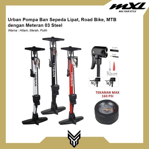 Promo MXL Pompa Ban Sepeda Lantai Urban dengan Meteran 003 Pump Floor ...