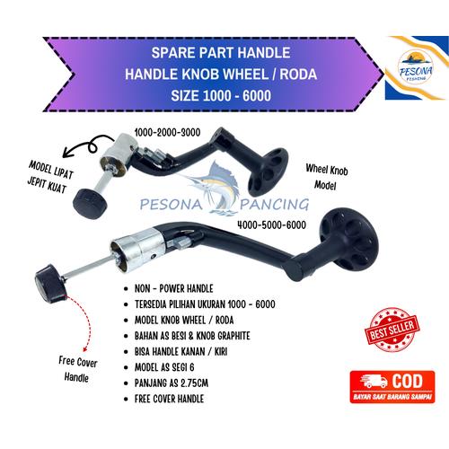 Jual Sparepart Handle Reel Pancing Wheel / Roda Knob 1000 - 6000 (Non ...