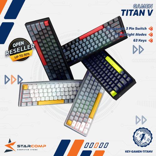 Jual GAMEN Titan V All-New Titan Keyboard Gaming Mechanical TITAN V ...